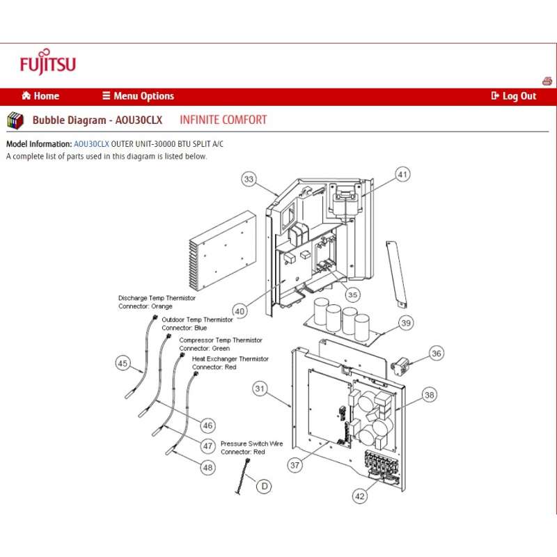 FUJITSU K9707128086 POWER FILTER PCB 30/36CLX K05CW-0503HUE-FL0 - Air ...