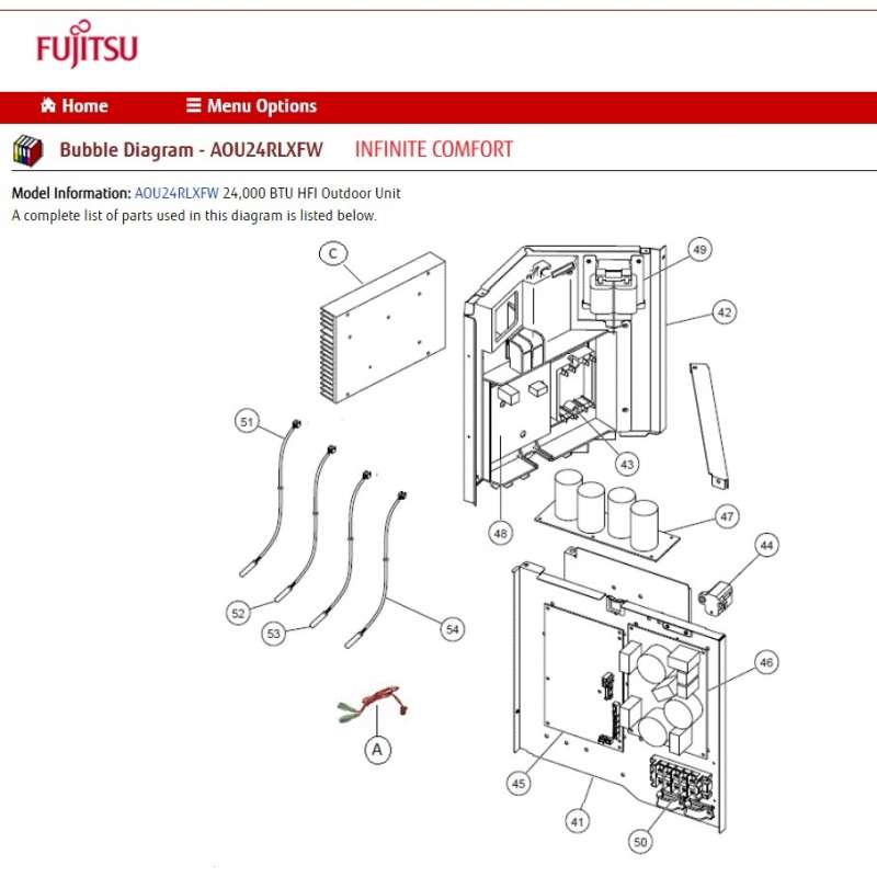 FUJITSU K9708511597 CONTROL PCB AOU24RLXFW HY K07BS-100YHUE-C1 - Air ...